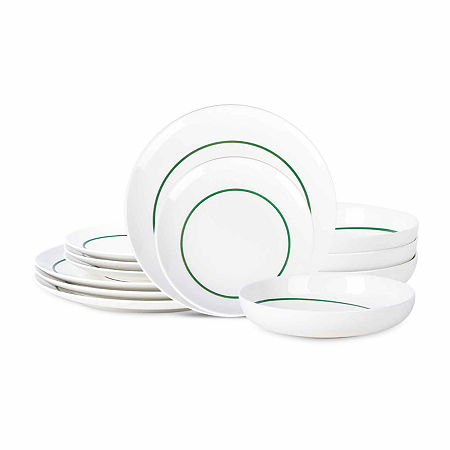Stone Lain Luna 12 Pc. Dinnerware Set  Service for 4 - Green