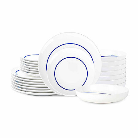 Stone Lain Luna 24 Pc. Dinnerware Set  Service for 8 - Blue