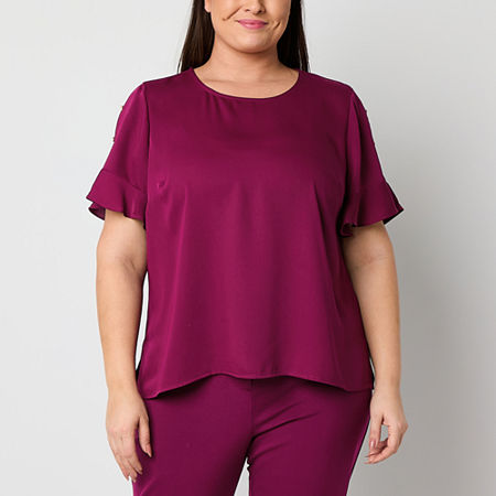 Click here for Liz Claiborne Womens Plus Round Neck Short Sleeve... prices