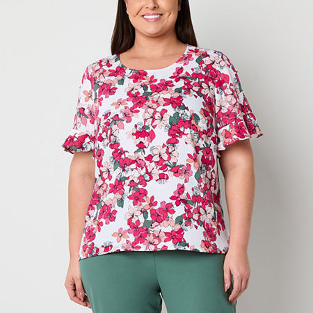 Click here for Liz Claiborne Womens Plus Round Neck Short Sleeve... prices