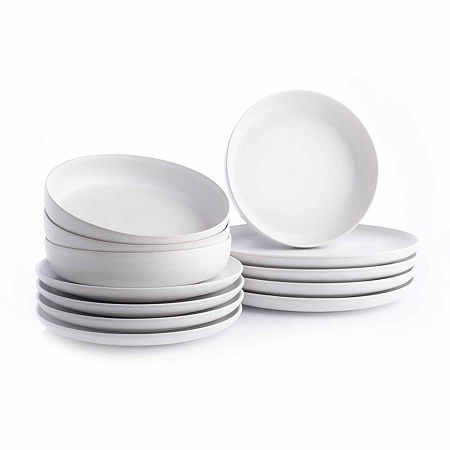 Click here for Stone + Lain Macchio Set Of 12-pc. Stoneware Dinne... prices