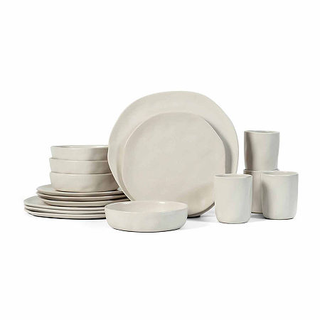 Stone by Mercer Project Hekonda 16 Pc. Dinnerware Set  Service for 4 - Beige