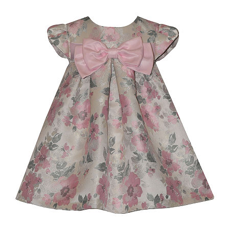 Click here for Bonnie Baby Baby Girls Floral Jacquard Trapeze Dre... prices