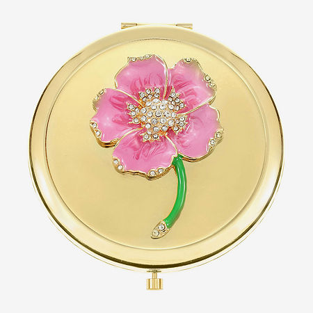 Click here for Monet Gold Tone Flower Compact Mirror  One Size  P... prices