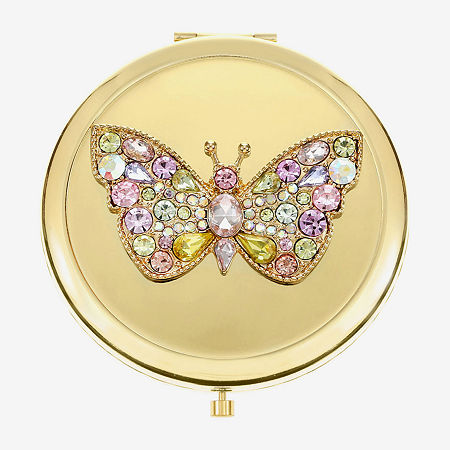 Click here for Monet Gold Tone Butterfly Compact Mirror  One Size... prices