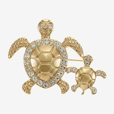 Click here for Monet Turtle Glass Pin  One Size  Yellow prices