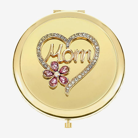 Click here for Monet Mom Gold Tone Heart Compact Mirror  One Size... prices