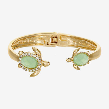 Click here for Monet Turtle Womens Green Glass Bangle Bracelet  O... prices