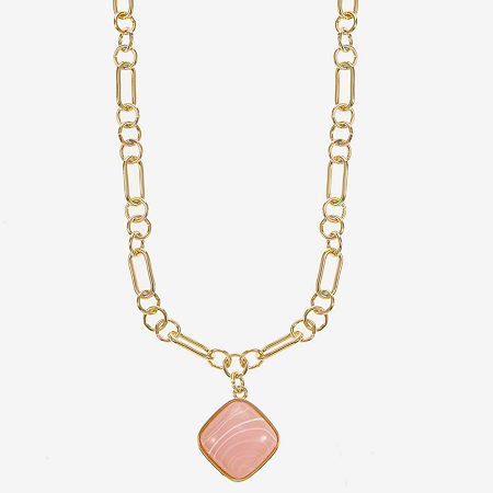 Click here for Liz Claiborne Womens Pink 17 Inch Pendant Necklace... prices