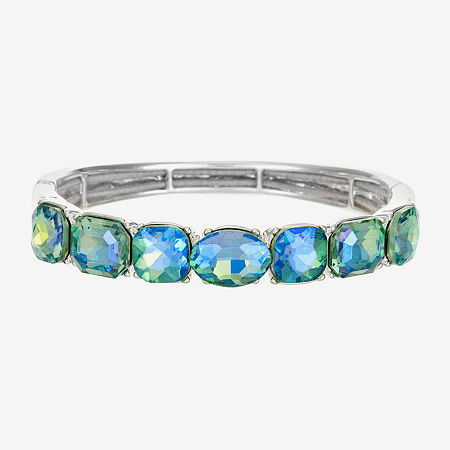 Click here for Monet Jewelry Womens Green Glass Cushion Stretch B... prices