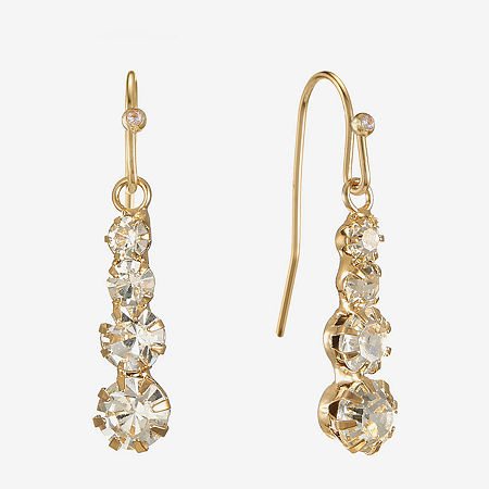 Click here for Monet Jewelry Womens Glass Round Drop Earrings  On... prices