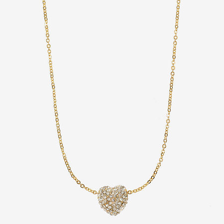 Click here for Monet Jewelry Womens Glass Heart 18 Inch Pendant N... prices