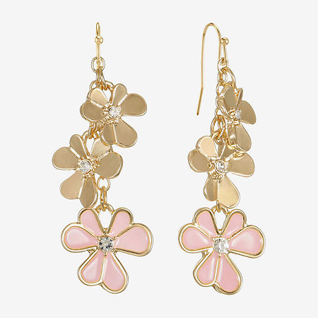 Click here for Liz Claiborne Womens Glass Flower Drop Earrings  O... prices