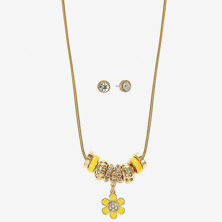 Click here for Liz Claiborne Womens Glass Flower 2-pc. Jewelry Se... prices