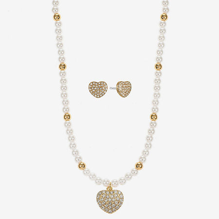 Click here for Liz Claiborne Womens Shell Heart 2-pc. Jewelry Set... prices
