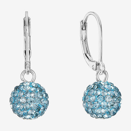 Click here for Monet Jewelry Womens Blue Glass Round Drop Earring... prices