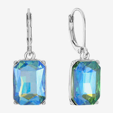 Click here for Monet Jewelry Womens Green Glass Drop Earrings  On... prices