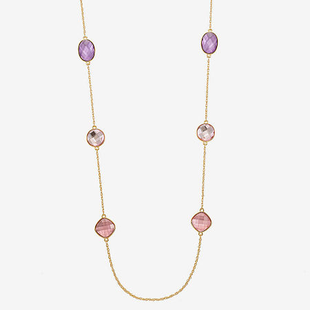 Click here for Monet Jewelry Womens Pink Glass 36 Inch Strand Nec... prices