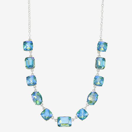 Click here for Monet Jewelry Womens Green 17 Inch Collar Necklace... prices