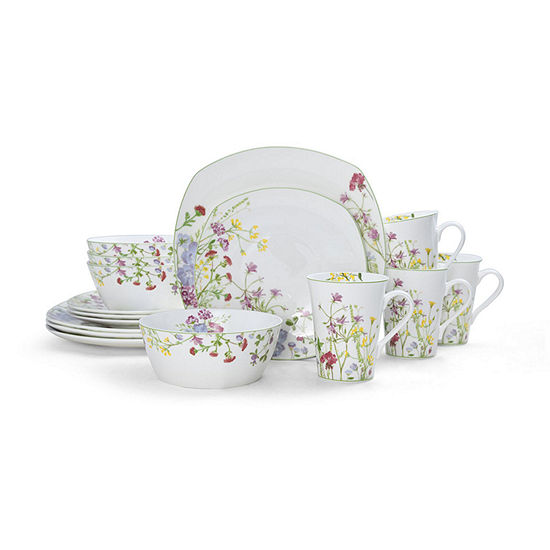 Mikasa Wild Flower 16-pc. Bone China Dinnerware Set, Color: Multi ... Mikasa Wild Flower 16-pc. Bone China Dinnerware Set, Color: Multi ...