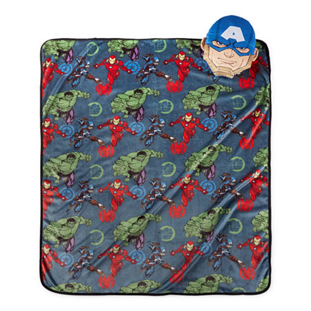 Click here for Hero Leap Avengers Throw  One Size  Gray prices