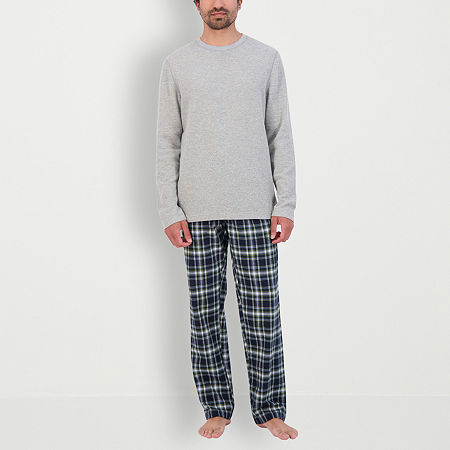 Click here for Hanes Mens Crew Neck Long Sleeve 2-pc. Pajama Sets... prices