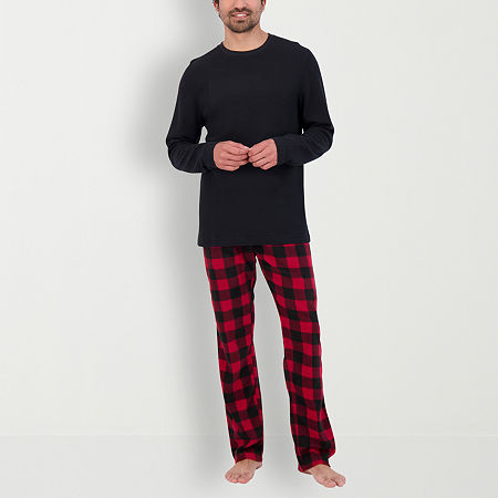 Click here for Hanes Mens Crew Neck Long Sleeve 2-pc. Big Pajama... prices