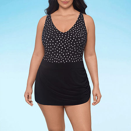 Click here for Trimshaper Julie Swim Dress Plus  22w  Black prices