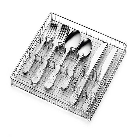 Click here for Cambridge Zehira 40-pc. Flatware Set & Caddy  One... prices