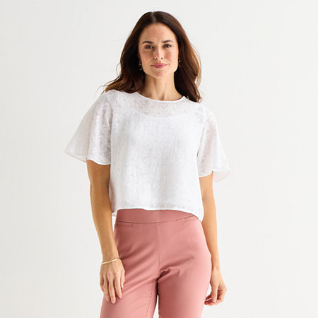 Click here for Liz Claiborne Womens Short Sleeve Blouse  X-large... prices