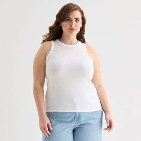 Click here for a.n.a Womens Plus High Neck Sleeveless Tank Top  3... prices