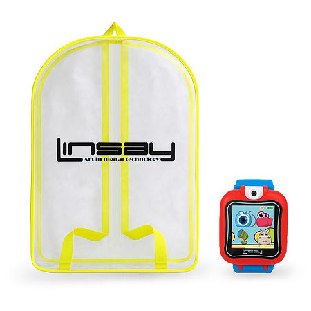 Click here for Linsay 1.5 Kids Blue Smart Watch With Bag  One Siz... prices