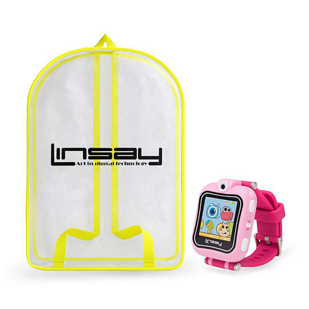 Click here for Linsay 1.5 Kids Pink Smart Watch With Bag  One Siz... prices