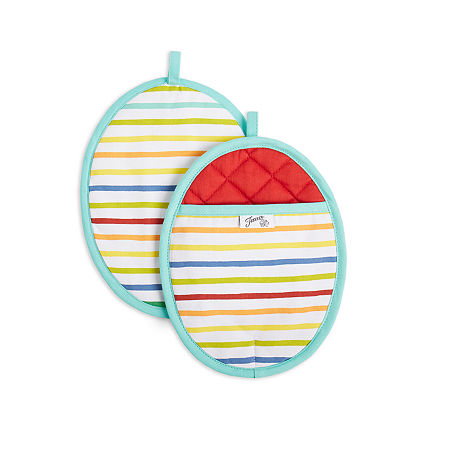 Click here for Fiesta Tropical Stripe 2-pc. Pot Holder Set  One S... prices