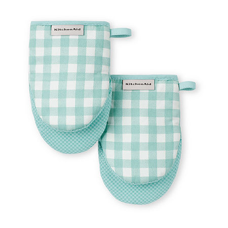 Click here for KitchenAid Gingham-Print Mini Oven Mitts  Set of 2... prices