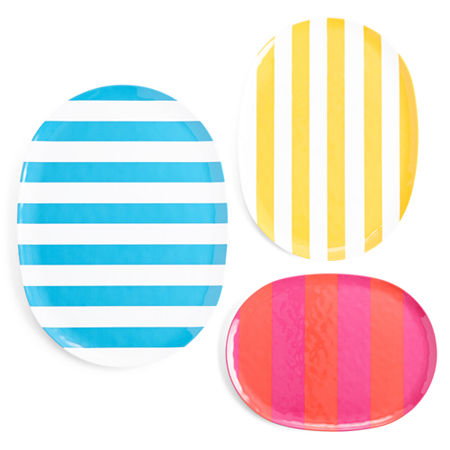 Click here for Outdoor Oasis Multistripe 3-pc. Serving Tray  One... prices