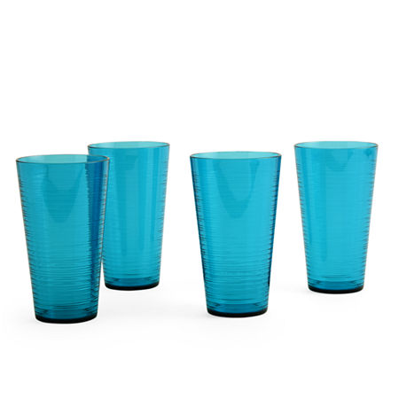 Click here for Outdoor Oasis 23oz Blue 4-pc. Tumbler Glass  One S... prices