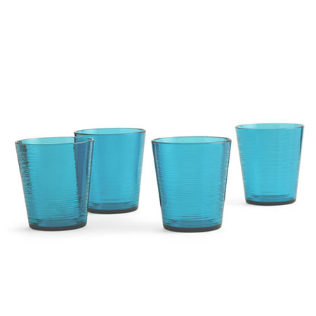 Click here for Outdoor Oasis 15oz Blue 4-pc. Tumbler Glass  One S... prices