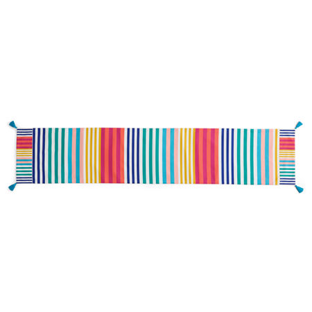 Click here for Outdoor Oasis Multistripe Table Runner  One Size... prices