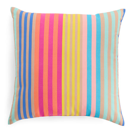 Click here for Outdoor Oasis 20X 20 Stripe Print Square Throw Pil... prices