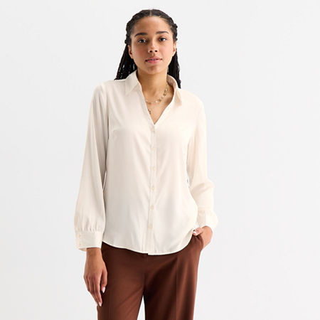 Click here for by&by Womens Juniors Long Sleeve Blouse  Xx-large... prices