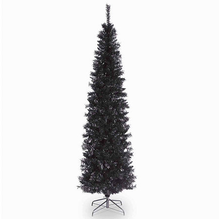 Click here for National Tree Co. Black Tinsel 6 Foot Christmas Tr... prices