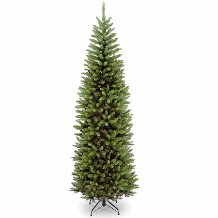National Tree 7.5 Kingswood Fir Hinged Pencil Tree - Green