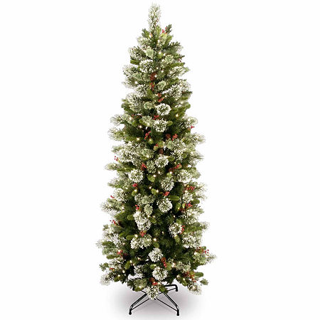 Click here for National Tree Co. Wintry Pine Slim 7 1/2 Foot Pre-... prices