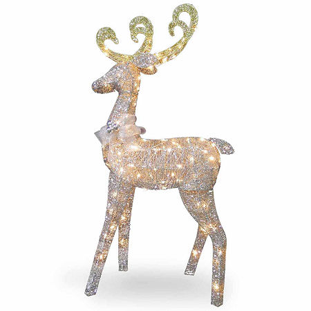 Click here for National Tree 5ft. Reindeer Decoration with Clear... prices