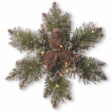 Click here for National Tree 14in. Glittery Bristle(R) Pine LED S... prices