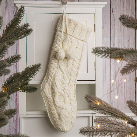 Click here for Glitzhome Christmas Stocking  One Size  White prices