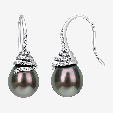 Click here for Womens 1/3 CT. T.W. Black Cultured Tahitian Pearl... prices
