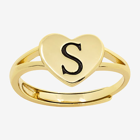 Click here for Sparkle Allure Initial Womens 2MM 14K Gold Over Br... prices