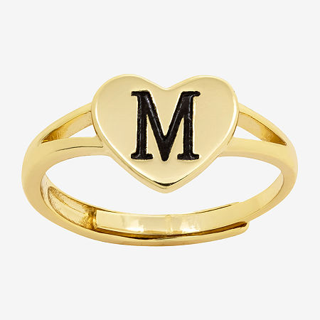 Click here for Sparkle Allure Initial Womens 2MM 14K Gold Over Br... prices